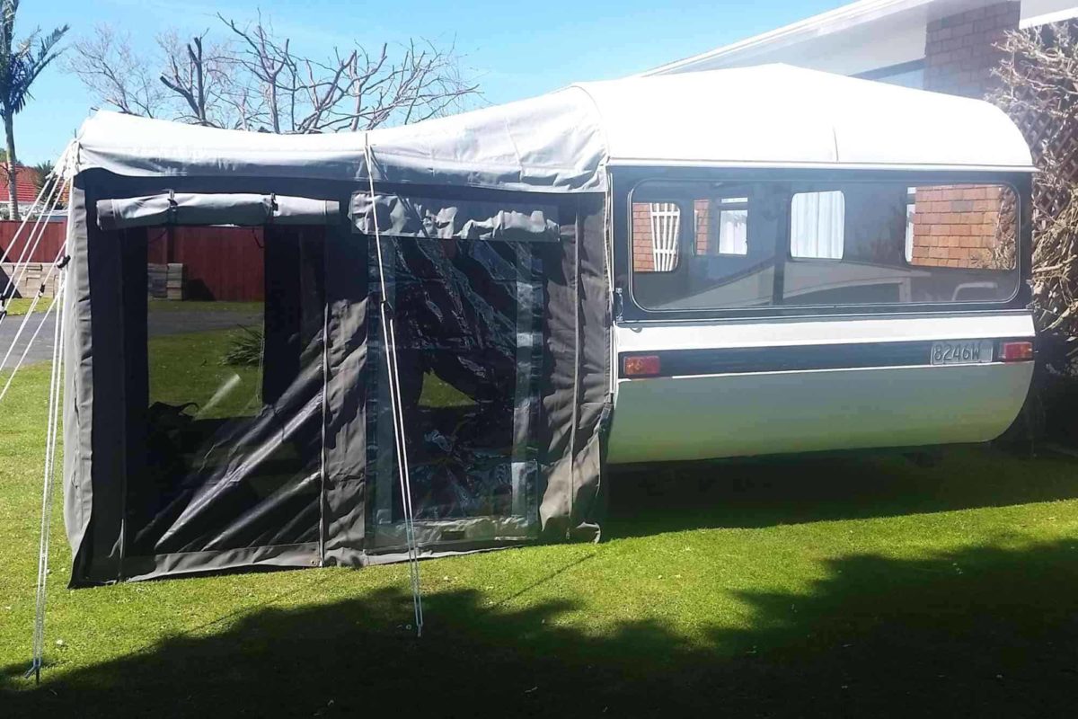 Awning for Liteweight 1500 Caravan with Detachable walls - intenze.co.nz